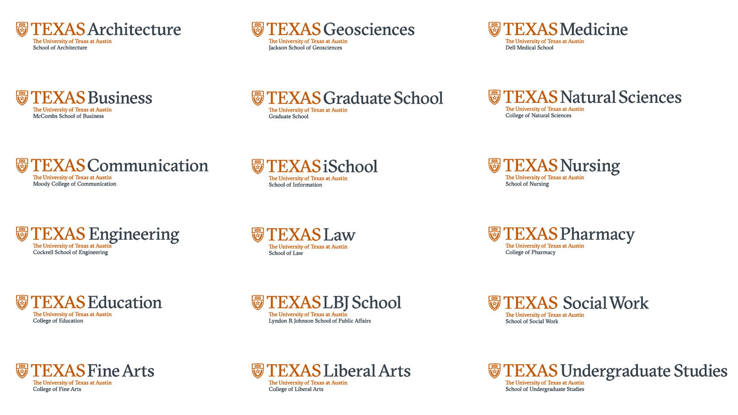 The University of Texas at Austin Identity | Page